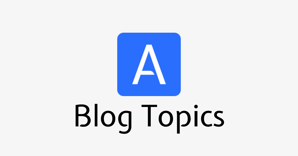 Blog Topics